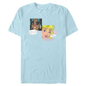 BARBIE Hello It Is Me Retro Comic Short Sleeve Graphic T-shirt - Chambray