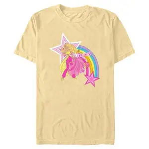 BARBIE Superstar And Rainbows Short Sleeve Graphic T-shirt - Butter