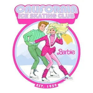 BARBIE California Ice Skating Club Short Sleeve Graphic T-shirt