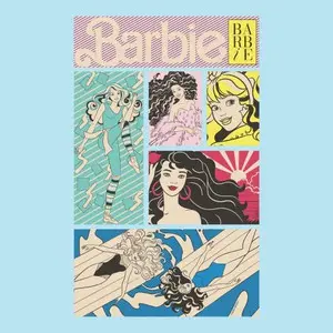 BARBIE Vintage Comic Book Portraits Short Sleeve Graphic T-shirt
