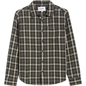 CORRIDOR Spacerock Long Sleeve Plaid Cotton Shirt