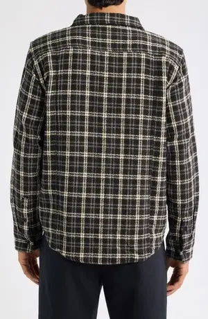 CORRIDOR Spacerock Long Sleeve Plaid Cotton Shirt
