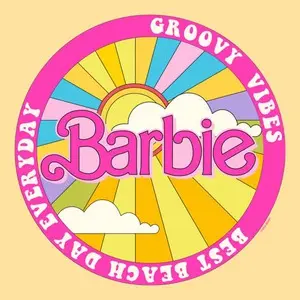 BARBIE Groovy Beach Day Vibes Short Sleeve Graphic T-shirt