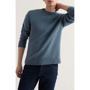 SEASALT CORNWALL Moorstone Crewneck Sweater - Blue Slate