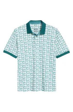 SWANNIES Sun Floral Piqué Performance Golf Polo