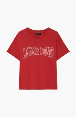 ANINE BING Shelley Tee - Tango Red