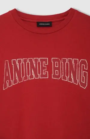 ANINE BING Shelley Tee - Tango Red