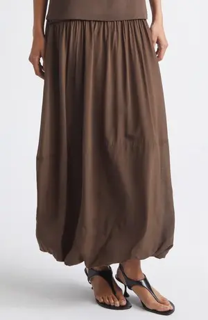 ST. AGNI Strapless Balloon Hem Dress