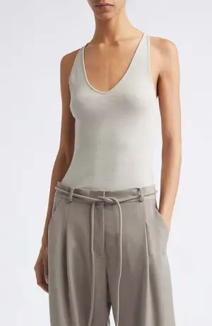 ST. AGNI Merino Wool Scoop Cami