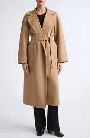 Max Mara Wool Tie Waist Coat