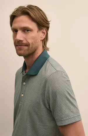 Brooks Brothers Micro Stripe Performance Polo