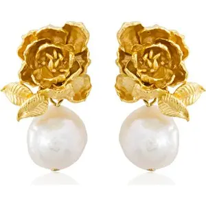 PERACAS Peony Floral Earrings