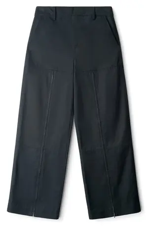 Staud Miller Cotton Wide Leg Pants