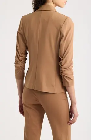 Anne Klein Scrunch Sleeve One-button Jacket