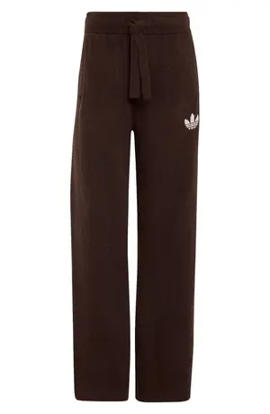 Adidas Essentials Wide Leg Knit Pants - Aurora Coffee