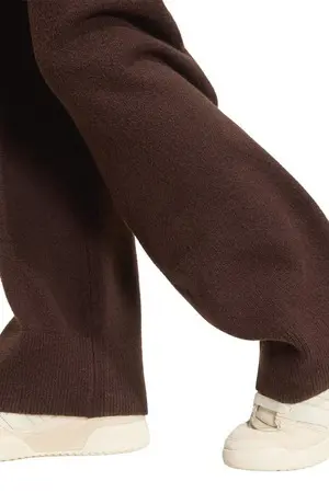 Adidas Essentials Wide Leg Knit Pants - Aurora Coffee