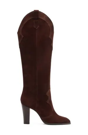 Schutz Miller Up Leather Knee High Boot