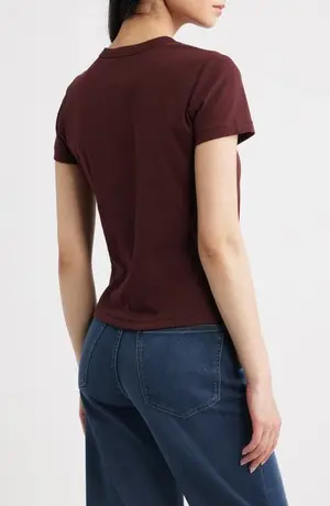 DL1961 Shrunken V-neck T-shirt