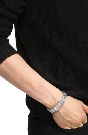 Lacoste Metropole Link Bracelet - Silver