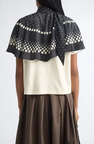 Sea Elly Polka Print Cape T-shirt