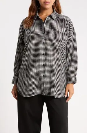 Eileen Fisher Classic Collar Long Shirt