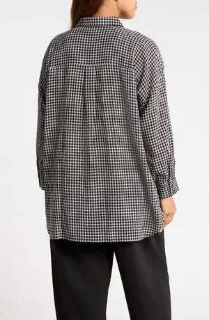 Eileen Fisher Classic Collar Long Shirt