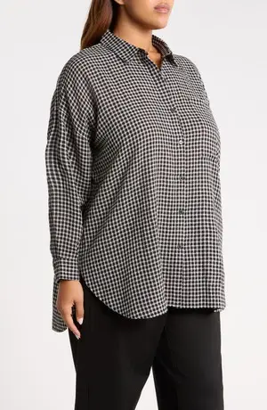 Eileen Fisher Classic Collar Long Shirt