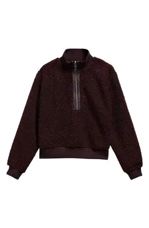 Barbour Fawne High Pile Fleece Pullover - Fig