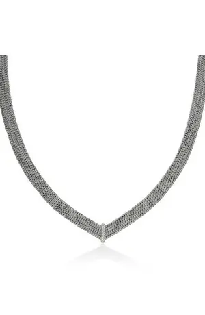 John Hardy Icon Sterling Diamond Link Necklace