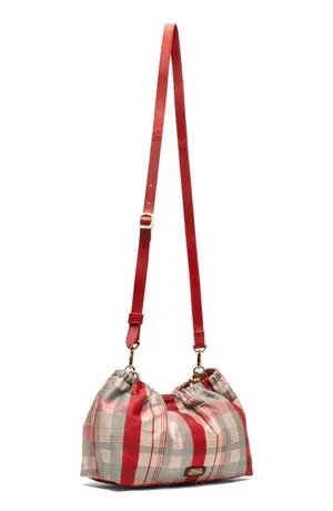 FRANCES VALENTINE Bici Plaid Satin Bag
