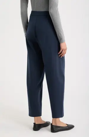 Eileen Fisher Stretch Ankle Lantern Pants - Maritime