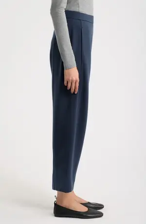 Eileen Fisher Stretch Ankle Lantern Pants - Maritime