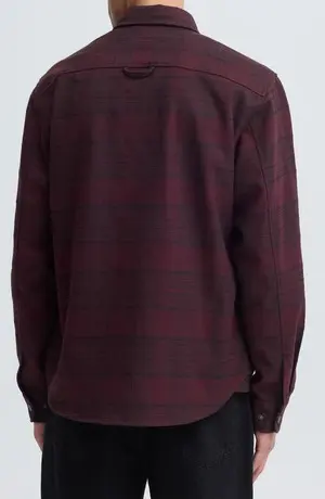 !SOLID Plaid Button-up Shirt