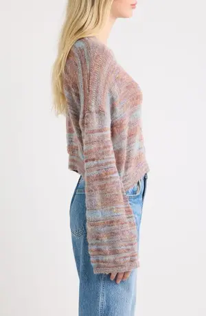 24COLOURS Melange Crop Sweater