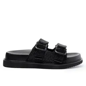 MALLET Sadie Diamante Sandals - Black
