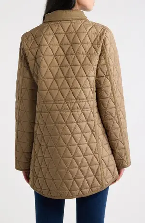 Bernardo Quilted Hooded Jacket