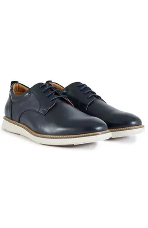 V.GAN LONDON Quinoa Plain Toe Casual Shoe - Navy
