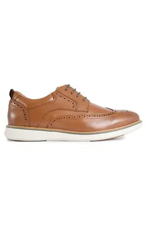 V.GAN LONDON Okra Brogue Casual Shoes - Brown