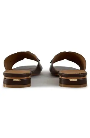 V.GAN LONDON Aji Mule Slide Sandals - Brown