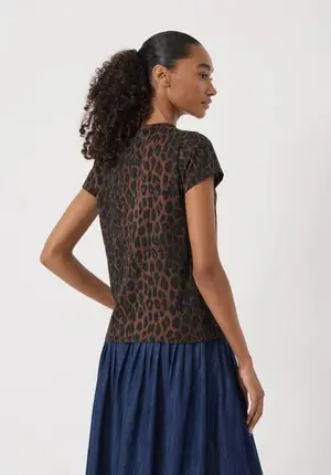 HUSH Printed Slim Fit Slub T-shirt