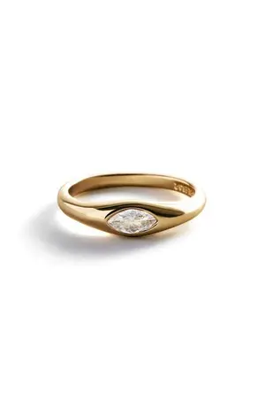 Baublebar Niecy Marquise Cubic Zirconia Pinky Ring - Clear