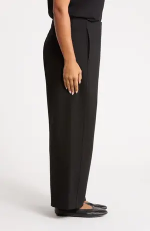 Eileen Fisher Roomy Wide Leg Ankle Pants