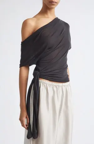 ST. AGNI Off The Shoulder Jersey Top