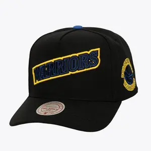 Mitchell & Ness Golden State Warriors Class Act Pro Snapback Hat - Black