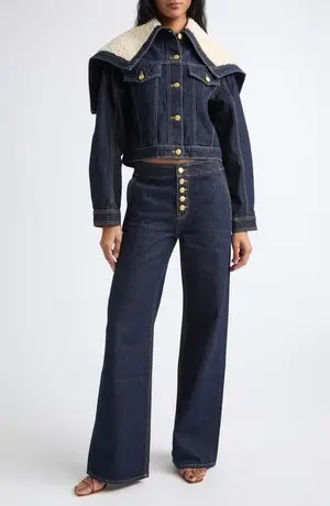 Ulla Johnson Jasmine Low Rise Straight Leg Jeans