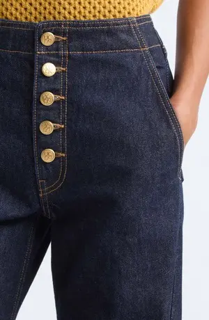 Ulla Johnson Jasmine Low Rise Straight Leg Jeans