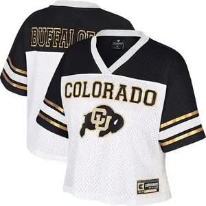 COLOSSEUM Colorado Buffaloes Cropped Football Jersey - White