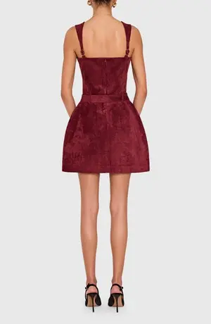 Amanda Uprichard Bethany Sleeveless Faux Suede Skort