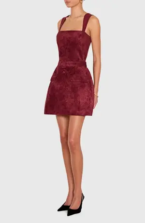 Amanda Uprichard Bethany Sleeveless Faux Suede Skort