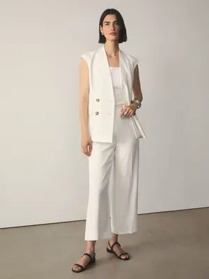 The Fold Clever Crepe Adelaide Cropped Trousers